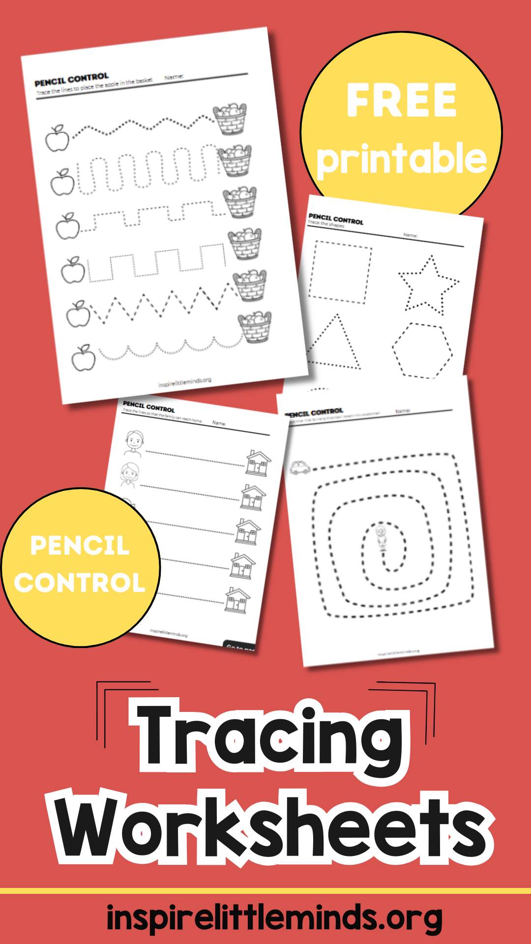 Free Download: Pencil Control Practice Sheets - Inspire Little Minds