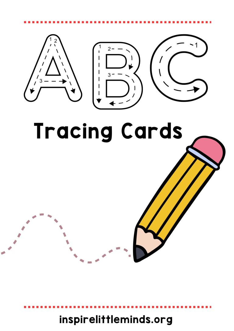 Fun ABC Tracing Cards for Early Literacy Skills – Inspire Little Minds