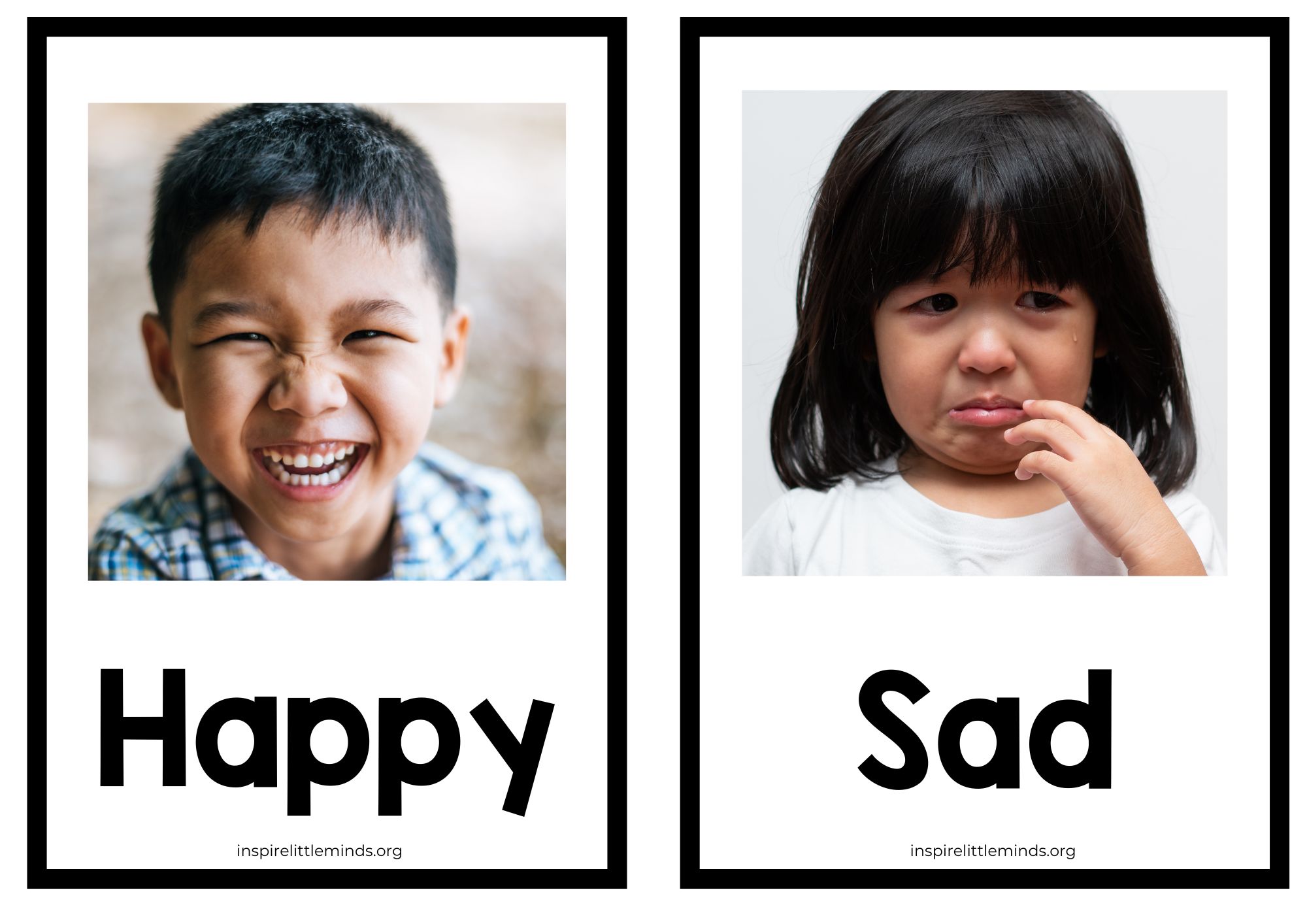 Fun Ways to Teach Emotions to Young Children- Flash Cards – Inspire ...