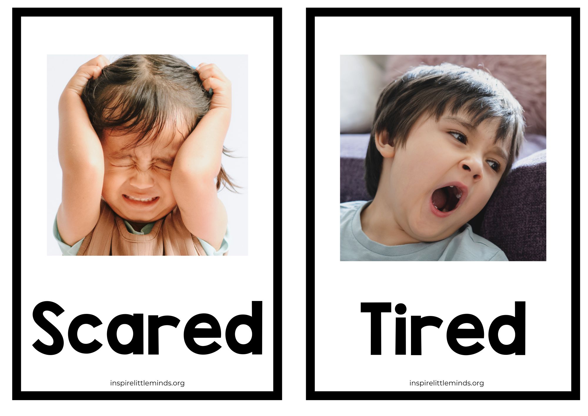 Fun Ways to Teach Emotions to Young Children- Flash Cards – Inspire ...