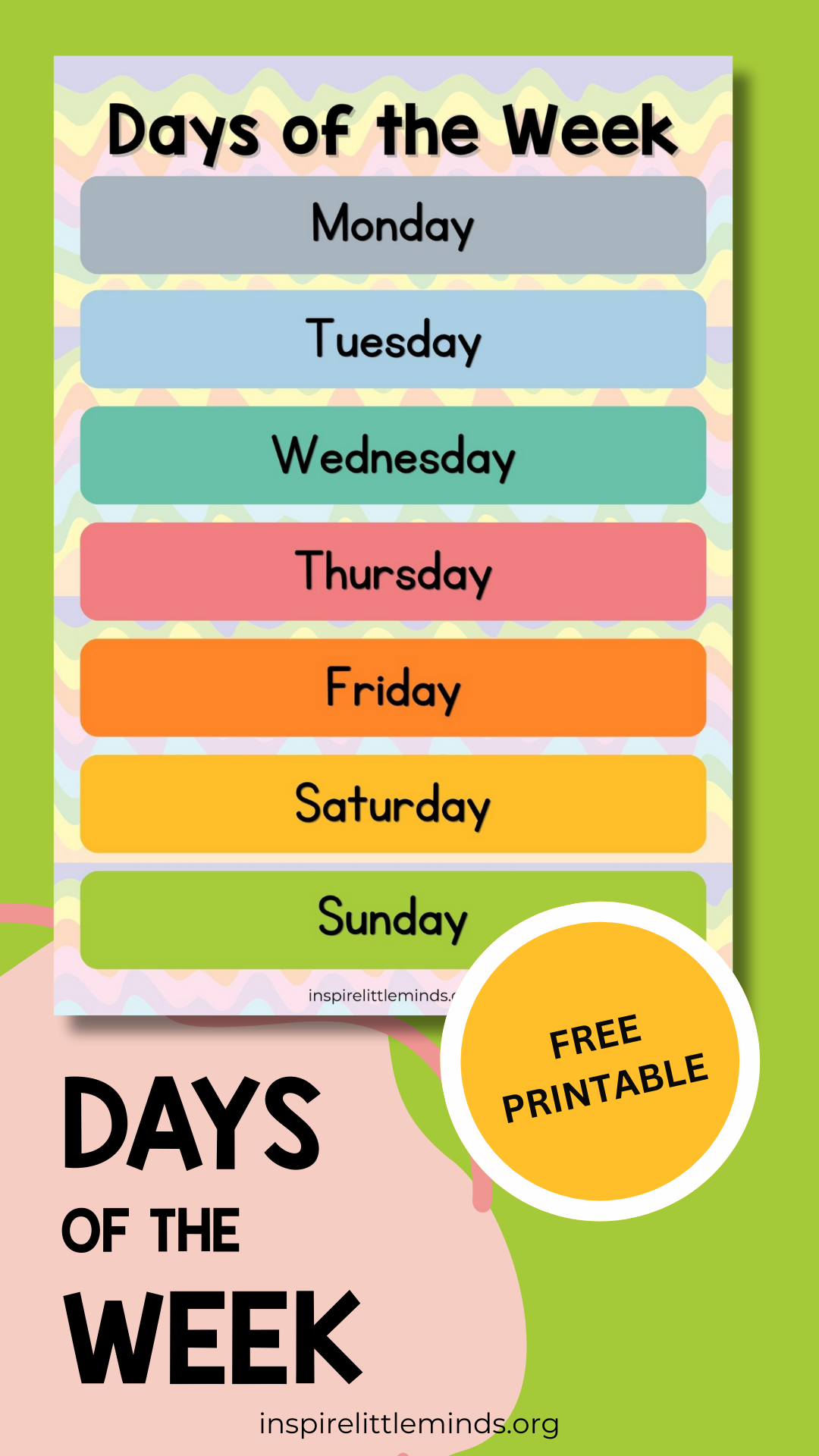 Teaching the Days of the Week – Inspire Little Minds